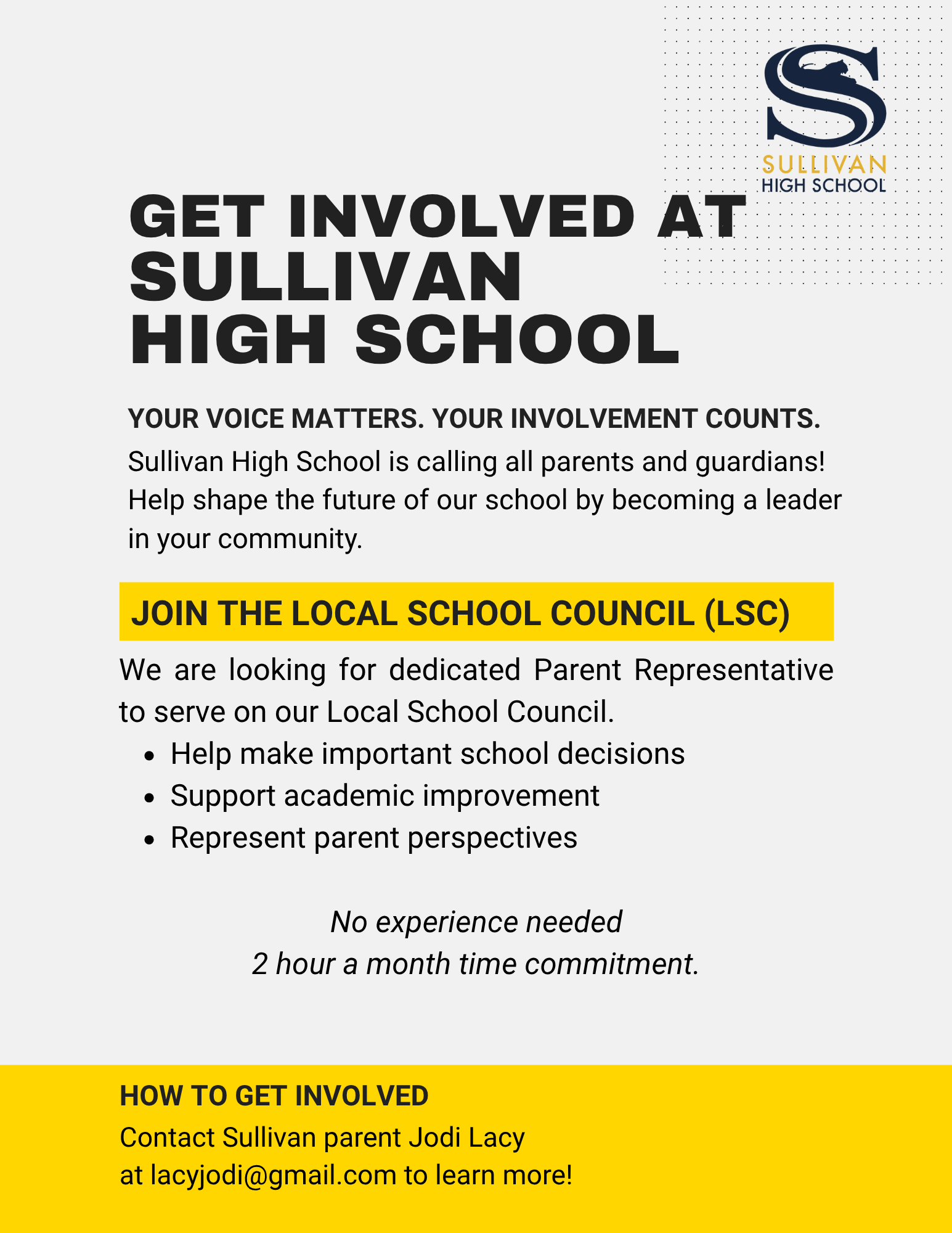 Join the LSC | Sullivan High School